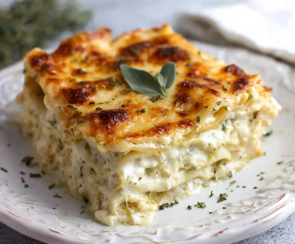 Perfect Creamy White Lasagna Recipe - Food From My Heart