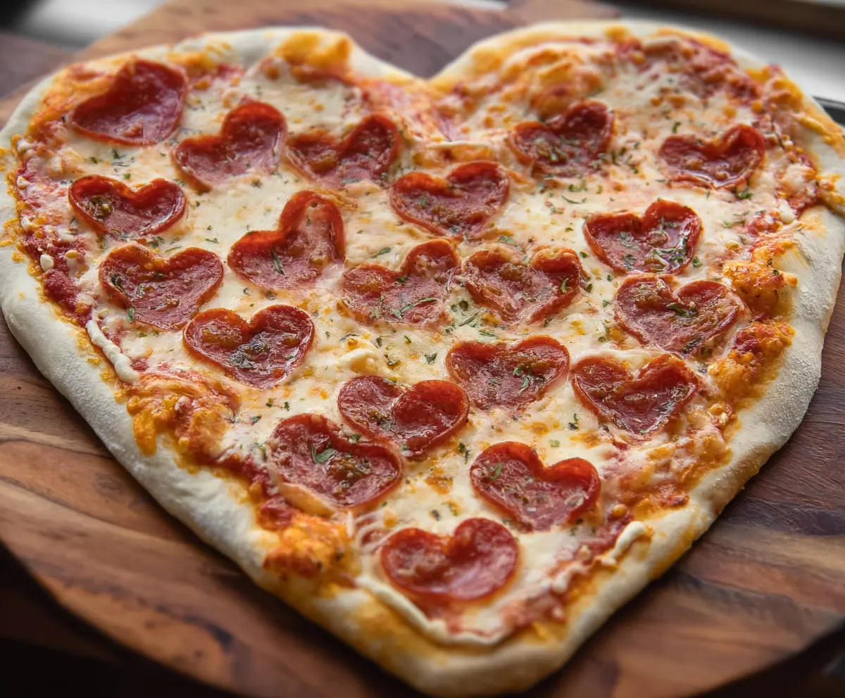 Heart shaped pizza - Food From My Heart