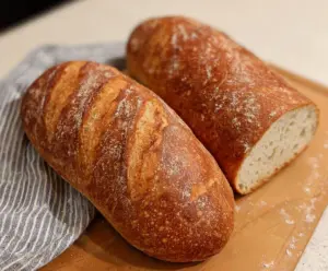 Quick Sourdough Discard French Bread - Food From My Heart