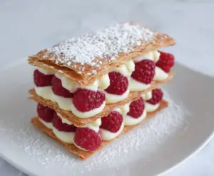 Raspberry Cream Napoleons: Fancy Yet Easy Valentines Dessert Recipe ...